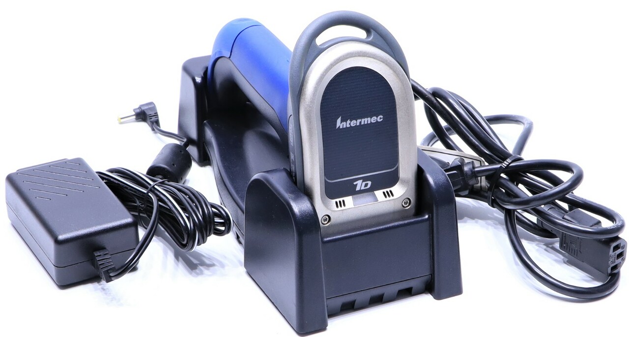 NEW INTERMEC SR61B BARCODE SCANNER AC5 CHARGING CRADLE AE26 ac POWER ...