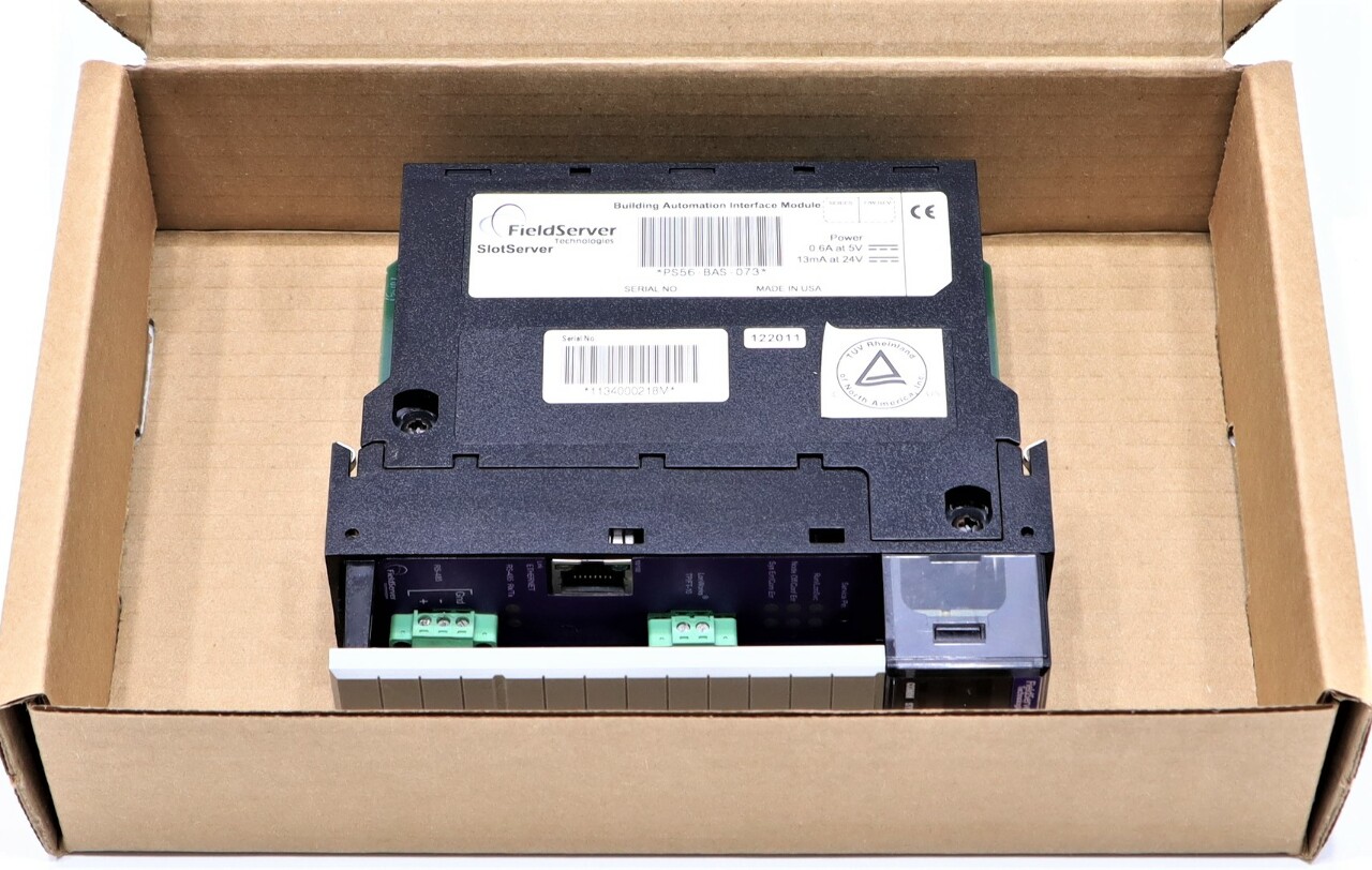 * FIELDSERVER PS56-BAS-073 PROSOFT CONTROLLOGIX SLOTSERVER BACNET MS/TP ...