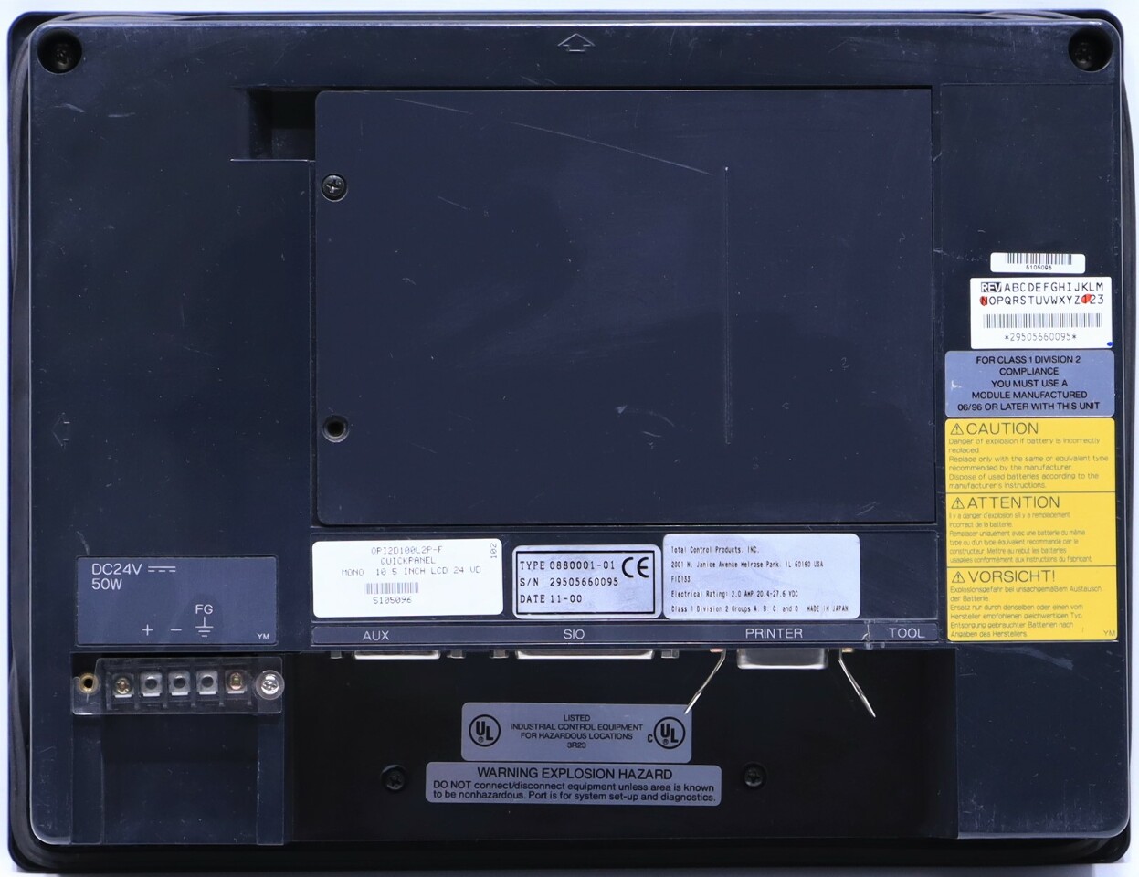 Ge Fanuc 0880001 01 Qpi 2d100 L2p F Quickpanel Operator Panel