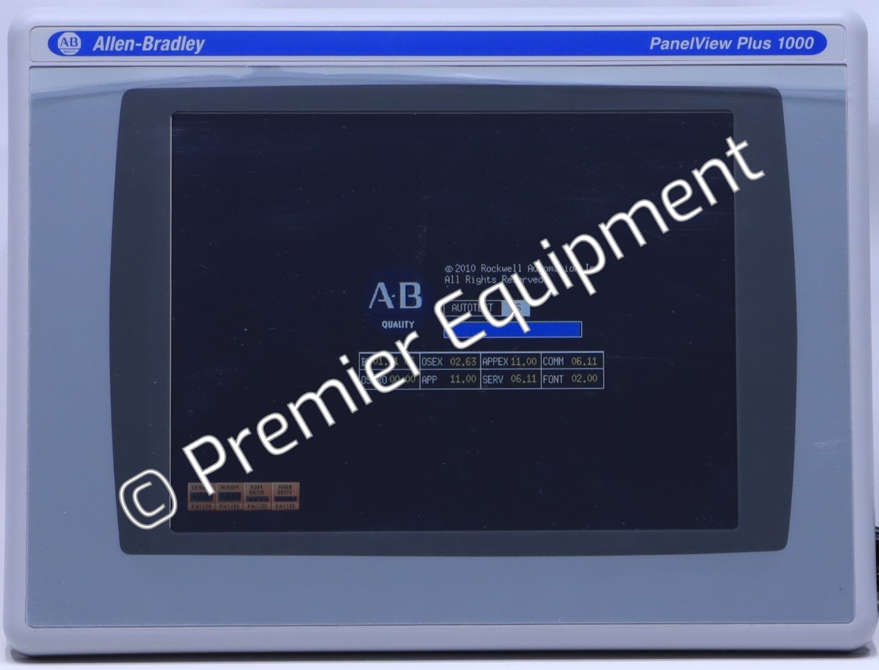 * ALLEN BRADLEY 2711P-RDT10C SER B PANELVIEW 1000 PLUS 6 TOUCH DISPLAY ...