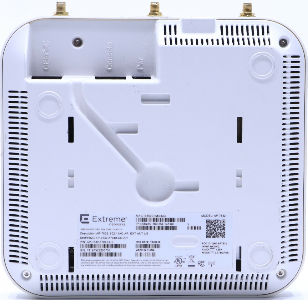 LOT OF 4 EXTREME AP-7532 AP-7532-67040-US-Z-Y WIRELESS ACCESS POINTS ...