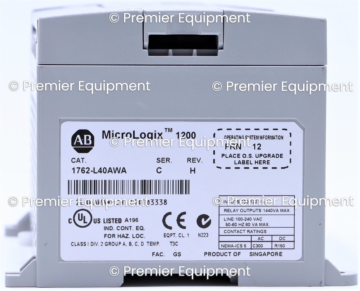 * NEW ALLEN BRADLEY 1762-L40AWA MICROLOGIX 1200 40 POINT CONTROLLER FW ...