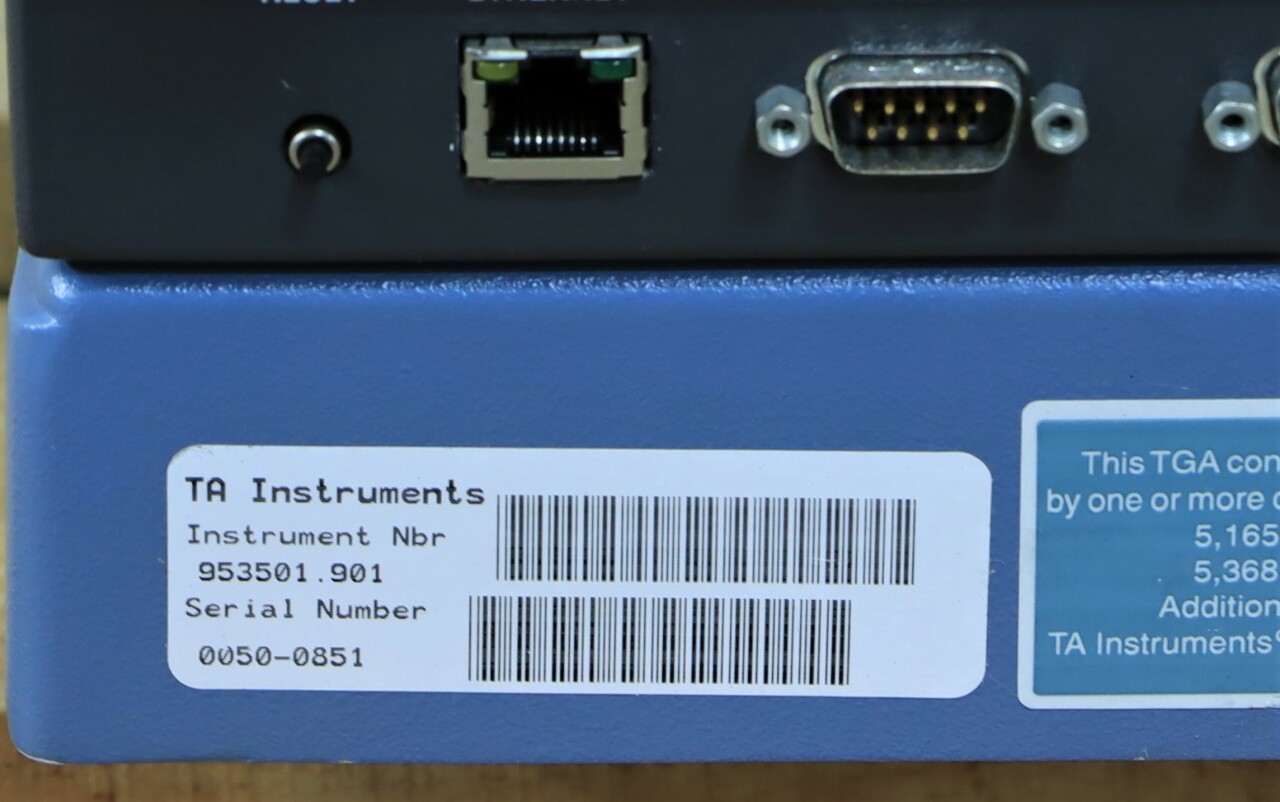 TA INSTRUMENTS TGA Q50 THERMOGRAVIMETRIC ANALYZER 953501 | Premier ...