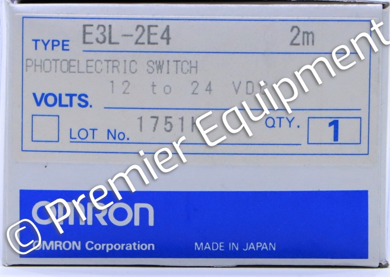 * NEW SURPLUS OMRON E3L-2E4 PHOTOELECTRIC SWITCH E3L-2LE4 and E3L-2DE4 ...