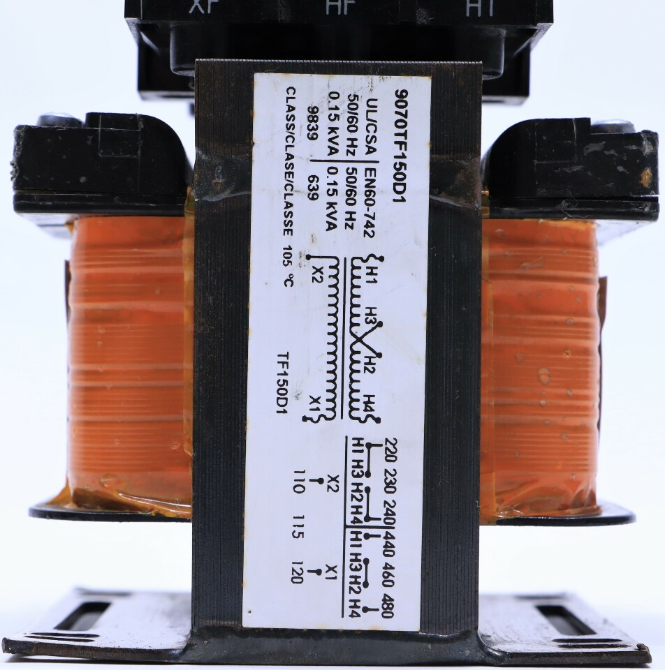 120v Isolation Transformer Square D 9070TF150D1 Control Transformer ...