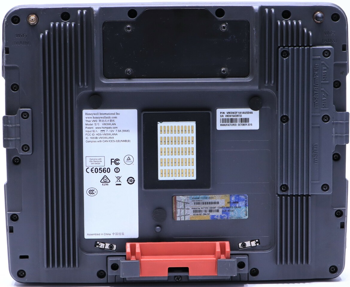 HONEYWELL THOR VM3 VM3WLAN VM3W2F1A1AUS04A WINDOWS 7 PRO VEHICLE ...