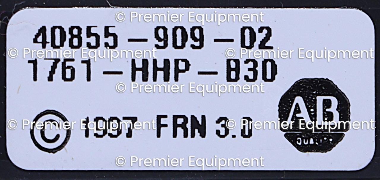 * ALLEN BRADLEY 1761-HHP-B30 MICROLOGIX HAND-HELD PROGRAMMER | Premier ...