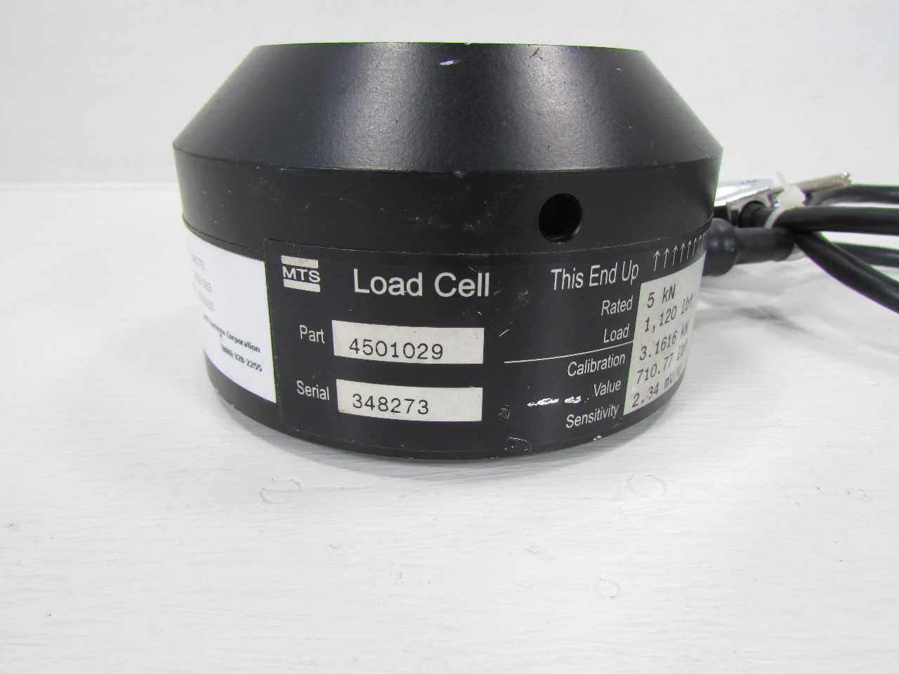 MTS 4501029 LOAD CELL CLIFF BOWERS 5KN CABLE 28" LONG | Premier ...