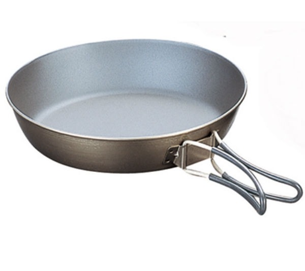 Evernew Ultra-Light Titanium Frying Pan 6.5" Non-Stick Coating ECA441 ...