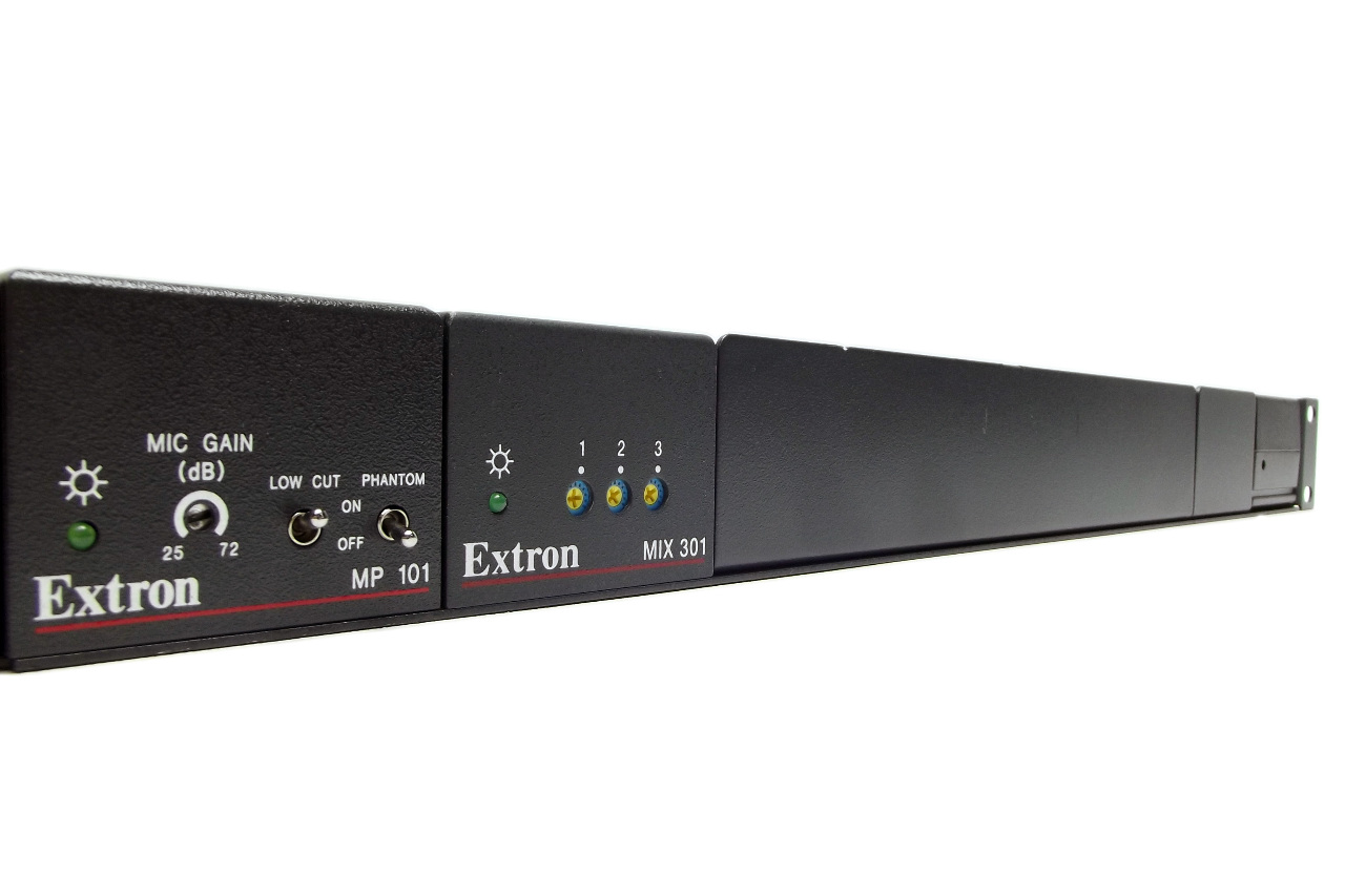 Extron MP 101 Microphone Amplifiers & MIX 301 Line Level Mixer + POWER ...