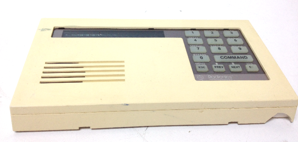 VINTAGE Radionics D1255 Alarm Command Unit Center Keypad with Reference ...