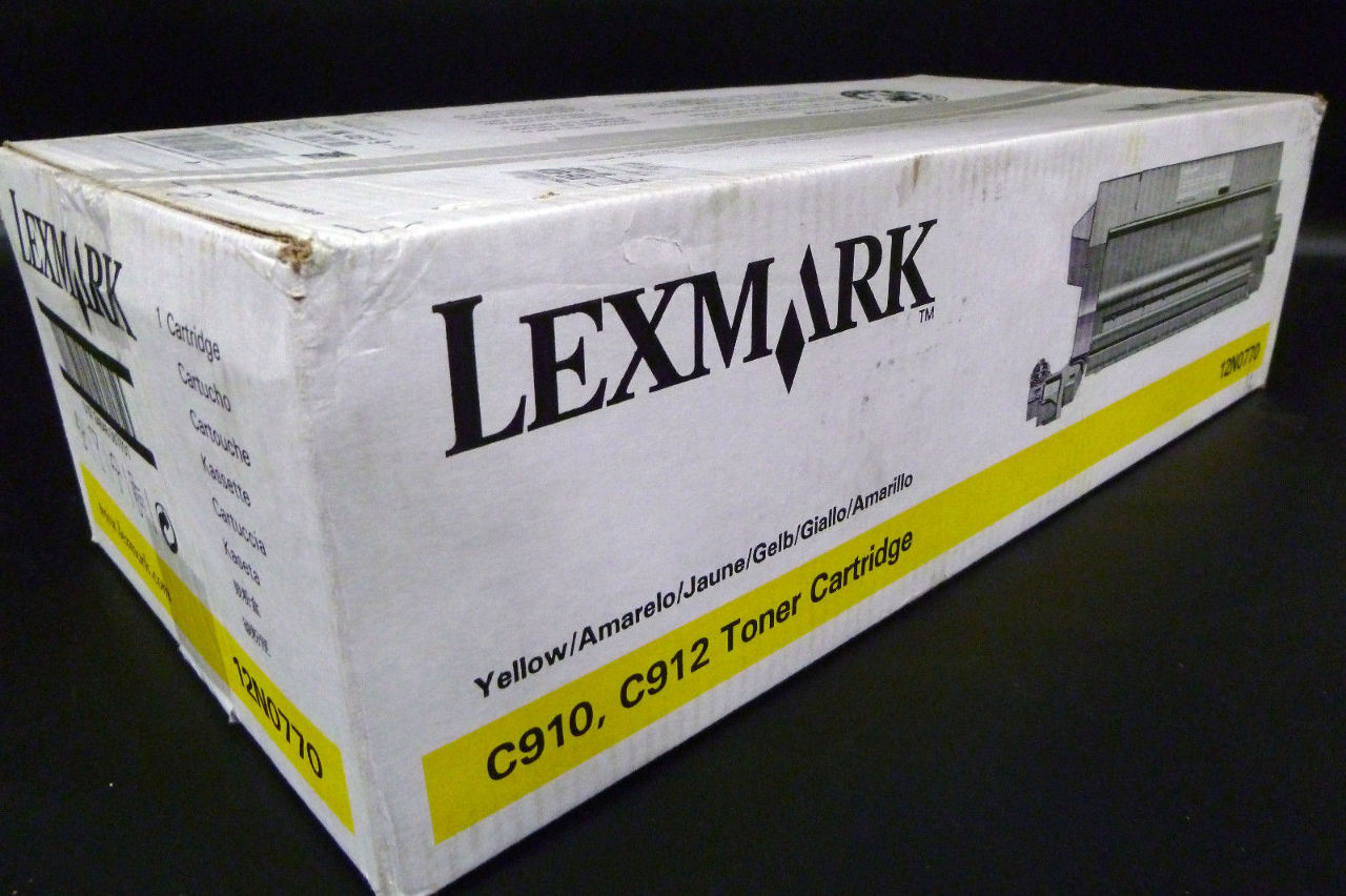 Lexmark OEM Yellow Toner C910 C912 12N0770 New and Sealed ...