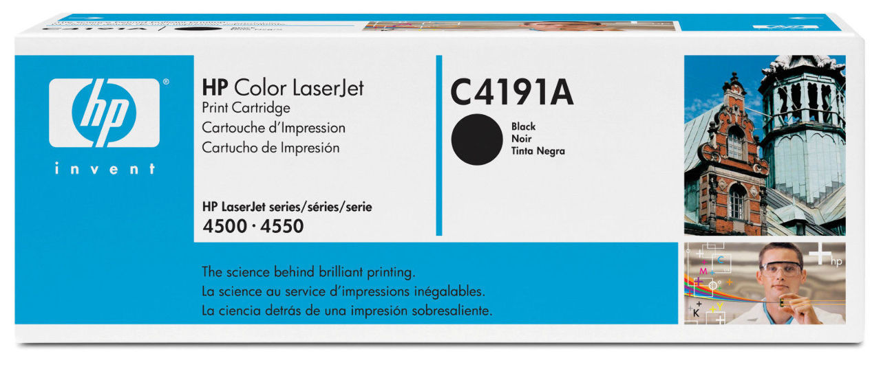 GENUINE NEW HP LASER JET C4191A BLACK TONER SEALED CARTRIDGE 4500 4550 ...