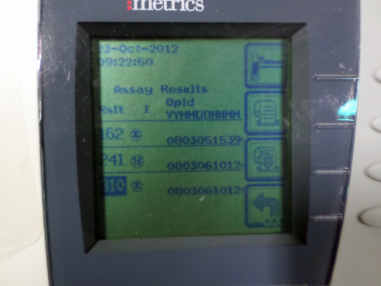 VerifyNow AccuMetrics Platelet Analyzer P/N 85005-5