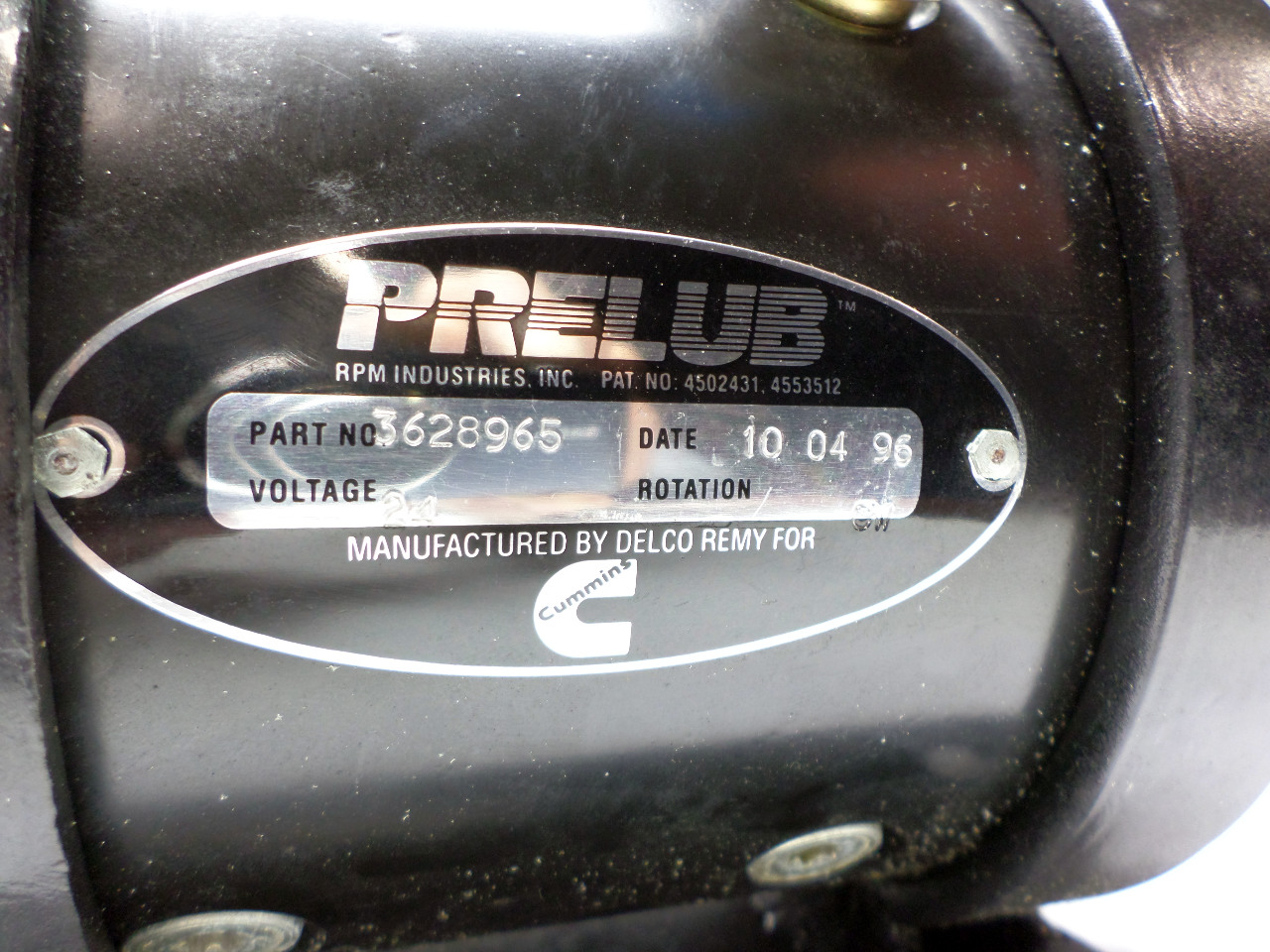 NEW Prelub Engine Pre Lube Pump part # 3628965 for Cummins Engine | eBay