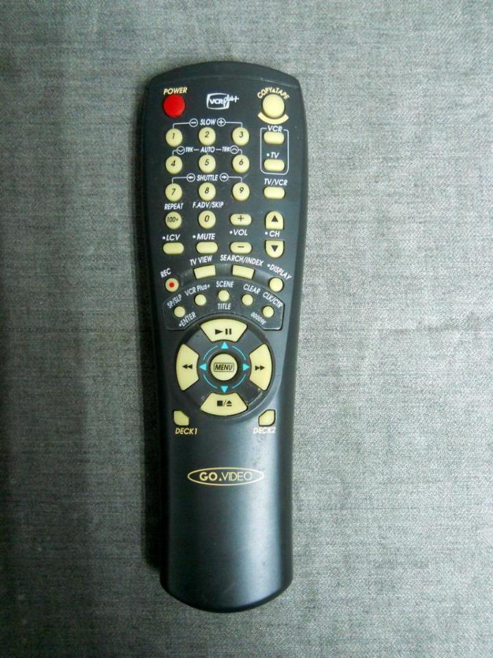 GO VIDEO VCR Remote NR-4834 works with NR4834 00009B DDV9005 DDV9150 ...