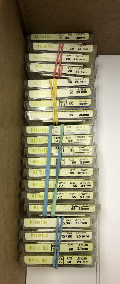 SybronEndo K-Flex Endodontic Files 21mm-30mm 86 files total ...