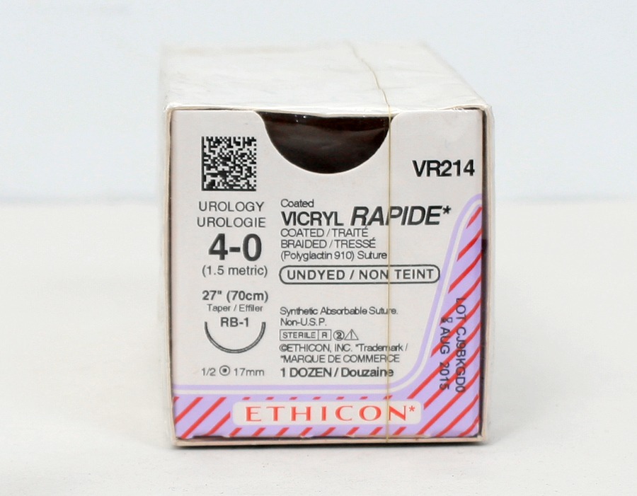 Vicryl RAPIDE 4-0 Suture 27" (70cm) Taper RB-1 1Dz New Sealed VR214 ...