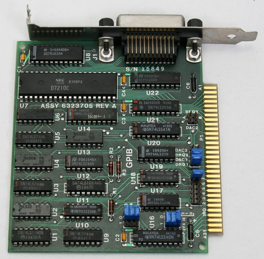 National Instruments/NEC GPIB-PCIIA IEEE-488.2 ISA Interface 6323705 ...