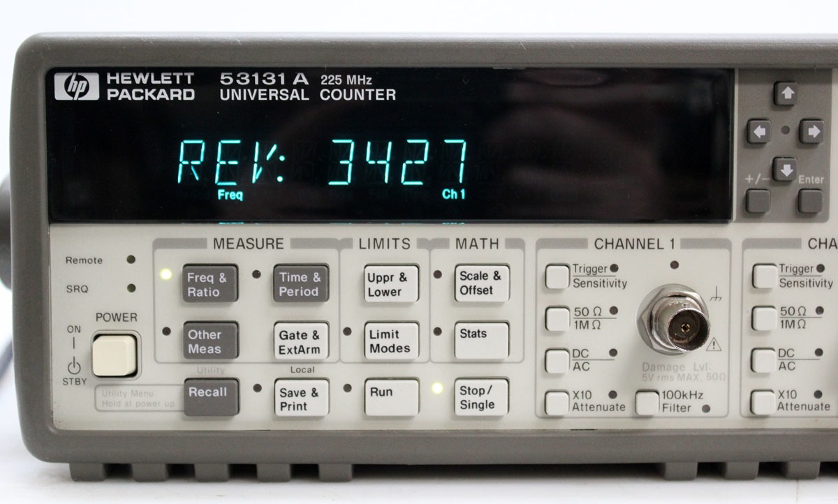 HP/Agilent 53131A 225 MHz Universal Frequency Counter/Timer -Tested ...