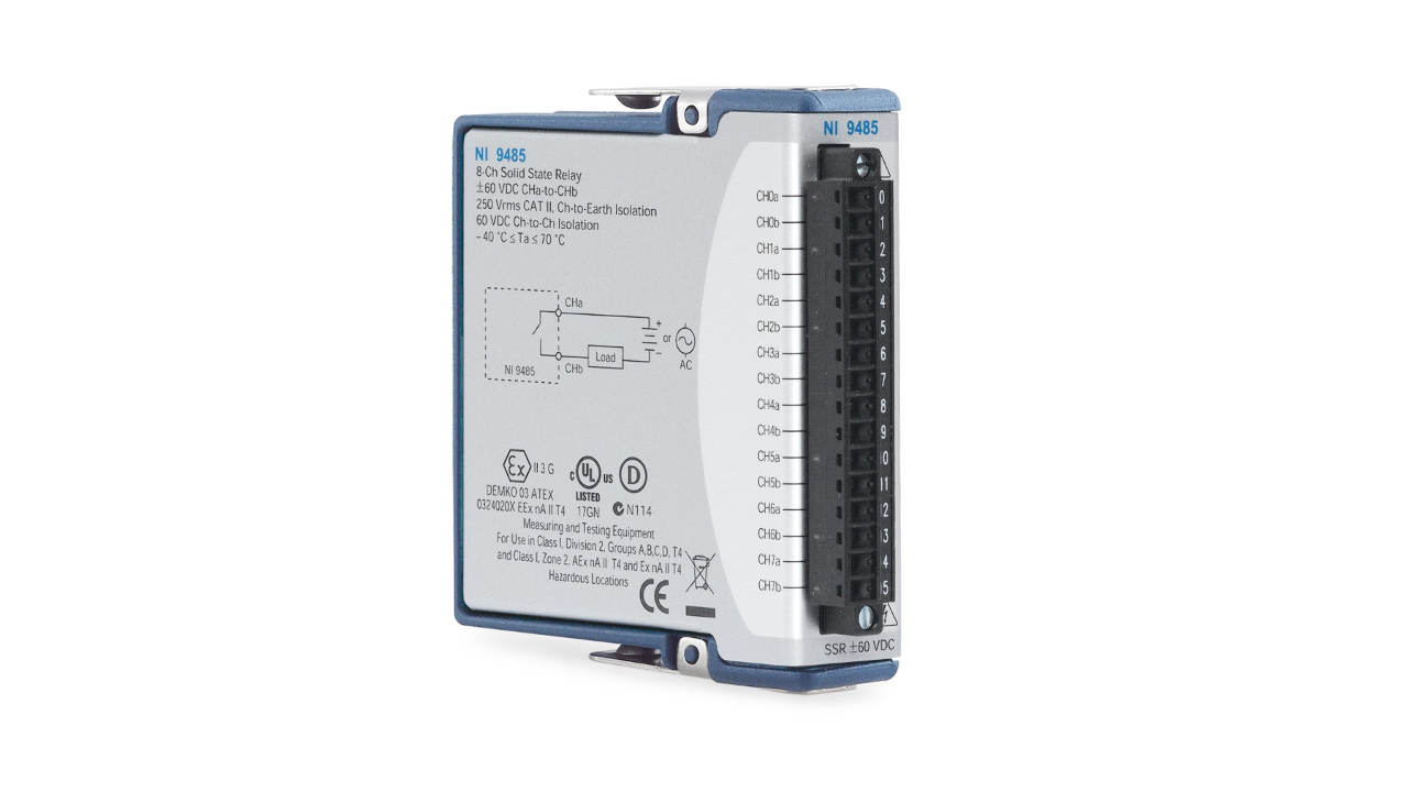 National Instruments NI-9485 8-Ch cDAQ ISO SSR Relay Output Module -New ...