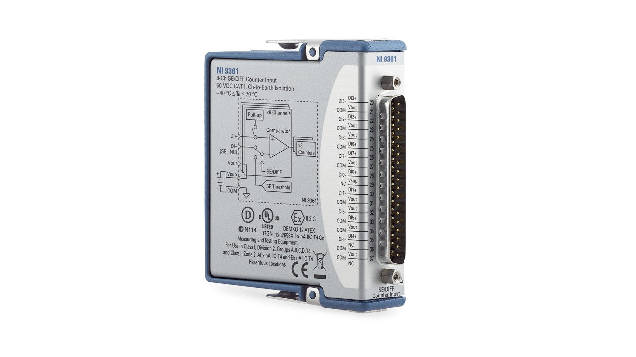 National Instruments Ni 9361 8 Ch Sediff Counter Input Module New Sealed Box Socotek Llc 