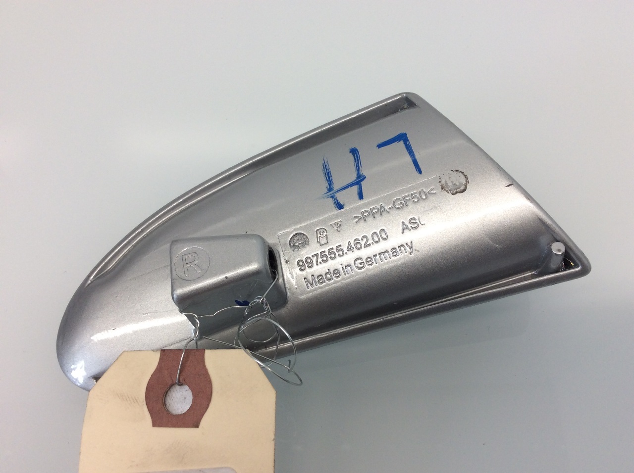 Porsche 911 997 Boxster Cayman right inside door pull handle silver ...