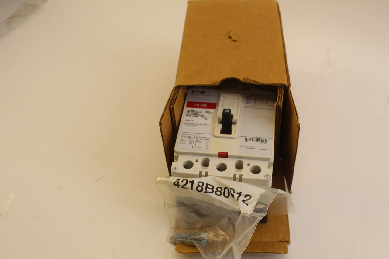 Eaton FD3030L Ser C Industrial Circuit Breaker | PLC Surplus Supply, LLC