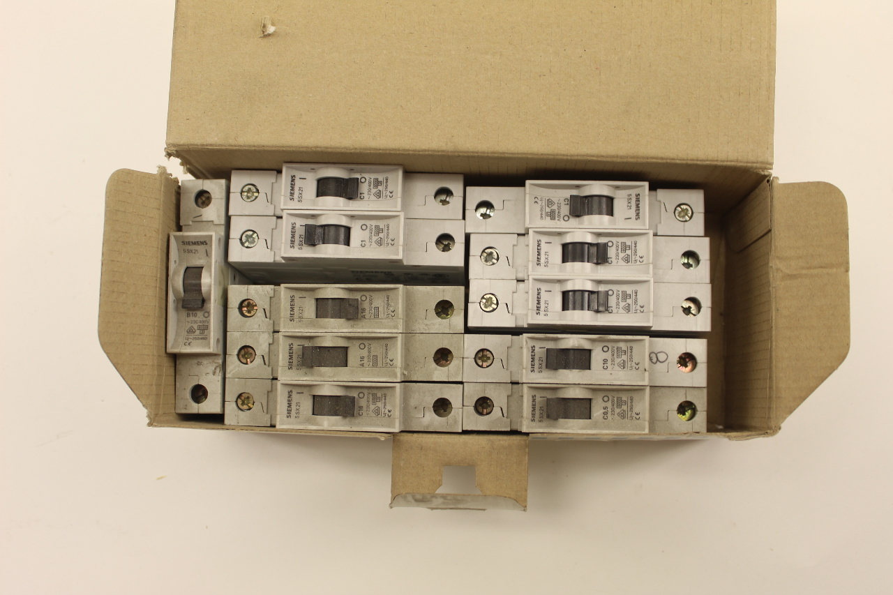 Siemens 5SX2 101-7 (Set of 12) New in Box | PLC Surplus Supply, LLC