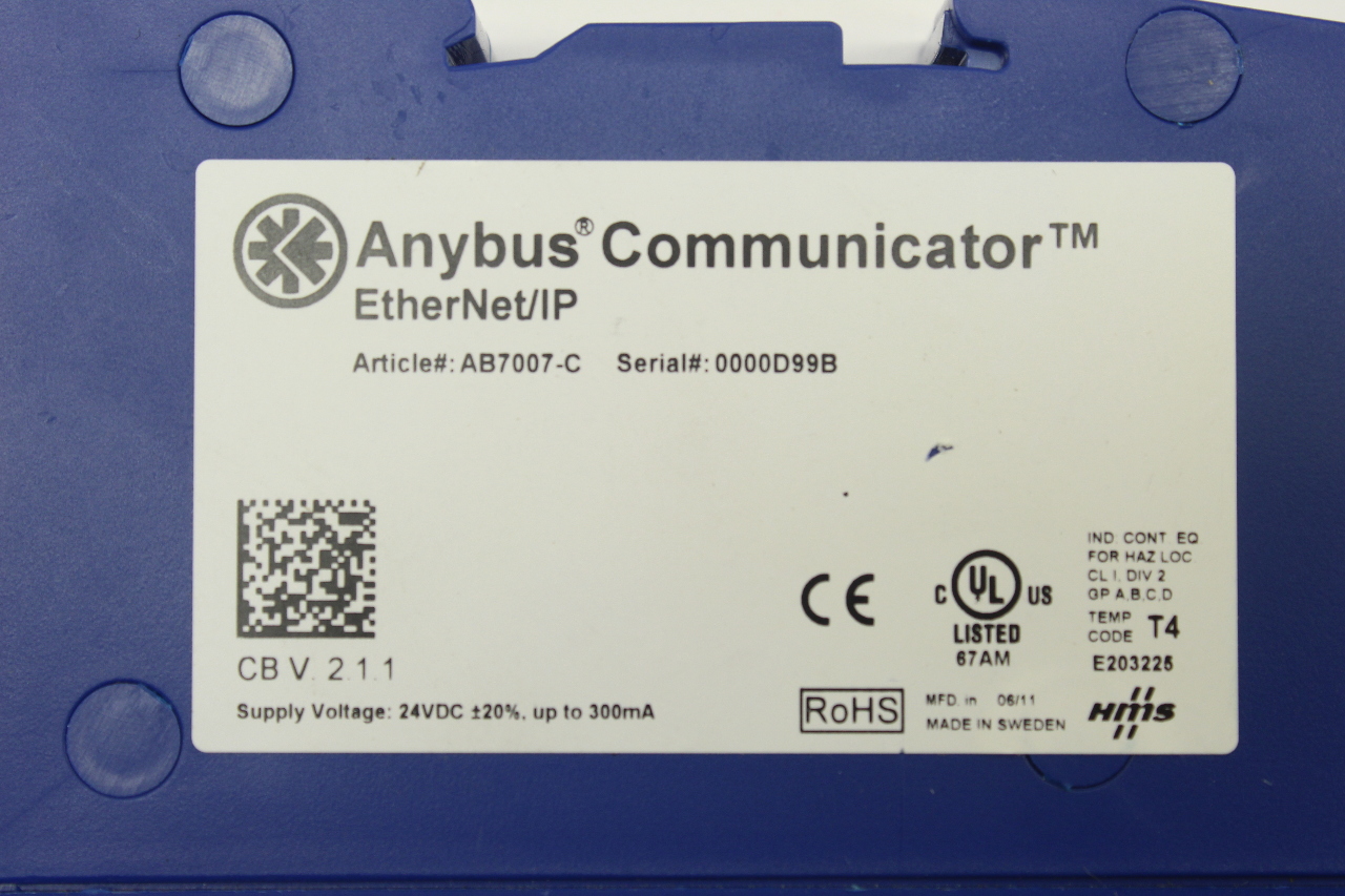 Anybus Communicator Ethernet Ip Communications Module Plc Surplus Supply Llc