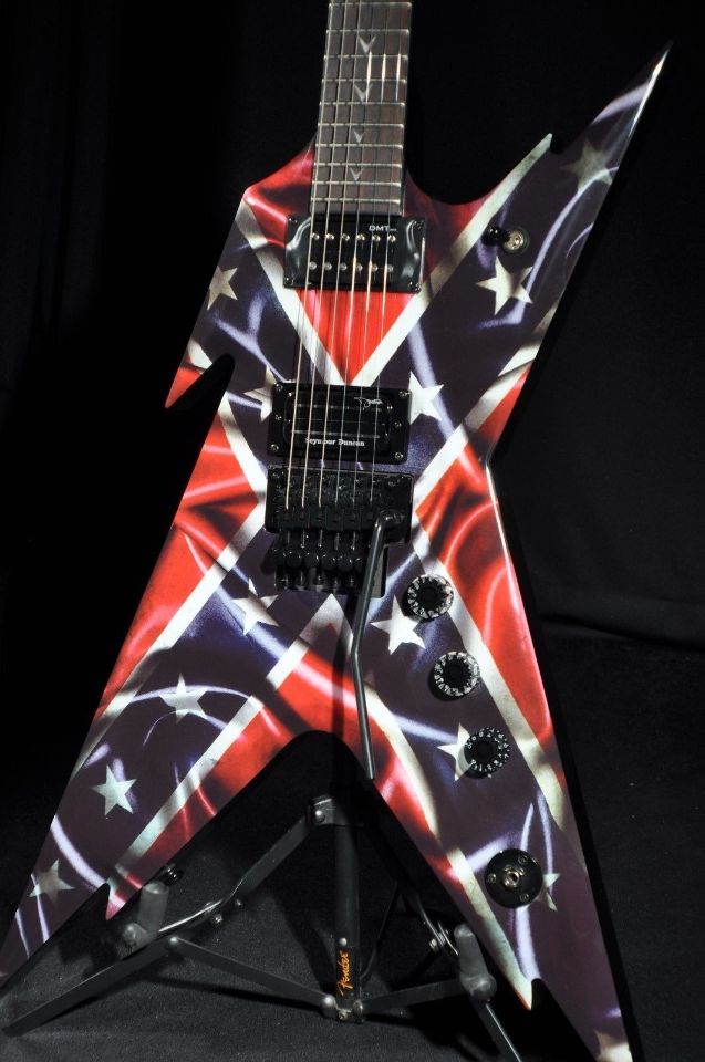 DEAN RAZORBACK DIMEBAG SIGNATURE REBEL GUITAR WITH HARDSHELL CASE ...