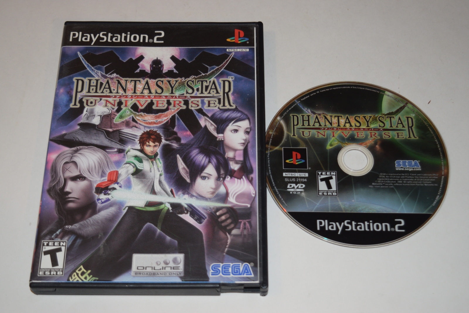 Phantasy Star Universe Sony Playstation 2 PS2 Game Disc w/ Case ...