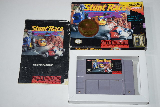 Stunt Race FX Super Nintendo SNES Video Game Complete in Box ...