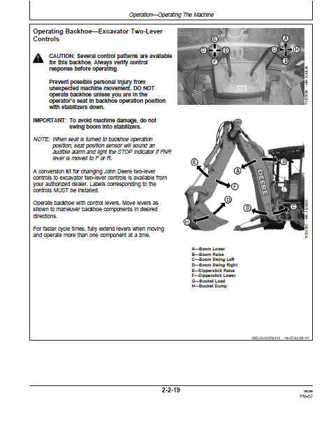 John Deere 310G 310SG 315SG Backhoe Loader Operators Manual JD ...