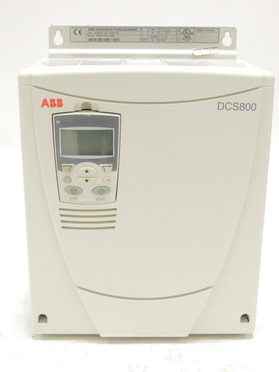 Rblt ABB DC Drive DCS800-S02-0025-05 5/10 HP, 240/500 Armature, 240/480 ...