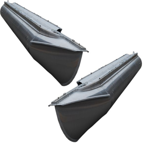 CUSTOM 23 FT X 25 IN PONTOON BOAT FLOATS LOGS TUBES W/ FIN AND BRACKETS ...