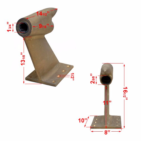 CRUISERS YACHTS 2 5/8 INCH BRASS BOAT PROPELLER SHAFT STRUT | eBay