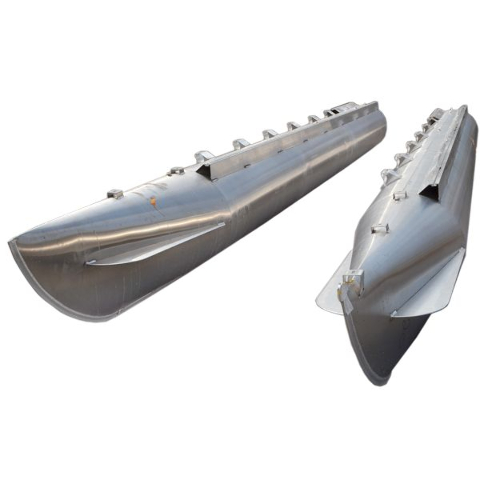 CUSTOM 21 FT X 25 IN PONTOON BOAT FLOATS LOG TUBES W/OUT FINS (PAIR ...