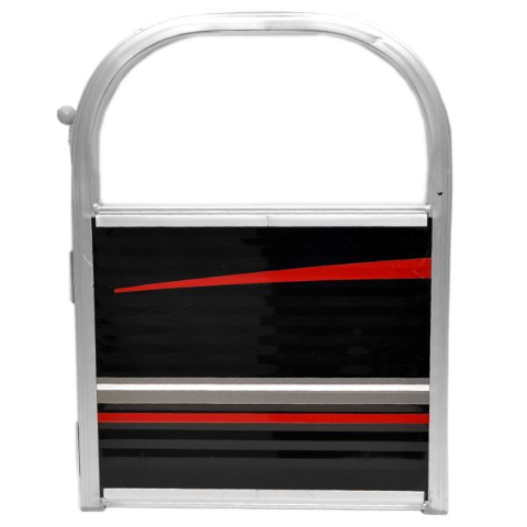 TRACKER BLACK/RED/SILVER 19 3/4 X 25 1/2 IN ALUMINUM PONTOON BOAT ...