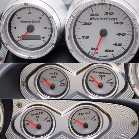 MASTERCRAFT 2006 230A SLATE GRAY BOAT GAUGE SWITCH IGNITION DASH BOARD ...