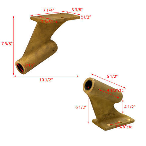 CUSTOM 1 3/16 INCH BRONZE BOAT PROPELLER SHAFT STRUT | eBay