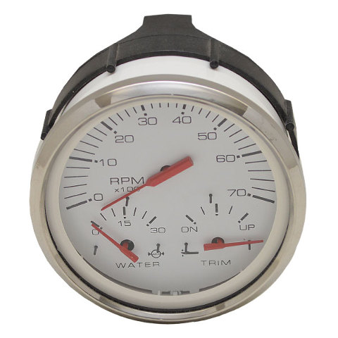 Faria GTC008B Marine Boat Multi-Function Tachometer / Water / Trim ...