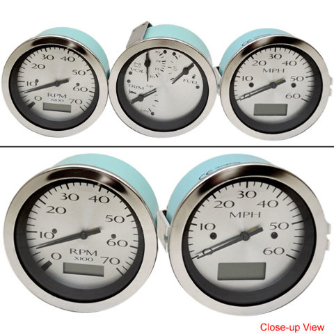 Teleflex Boat Multi-Function Gauge Set 13515 | Sterling Silver 3 pc | eBay