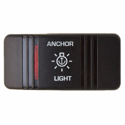 Carling Black Illuminated Marine Boat Anchor Light Rocker Switch Cover ...