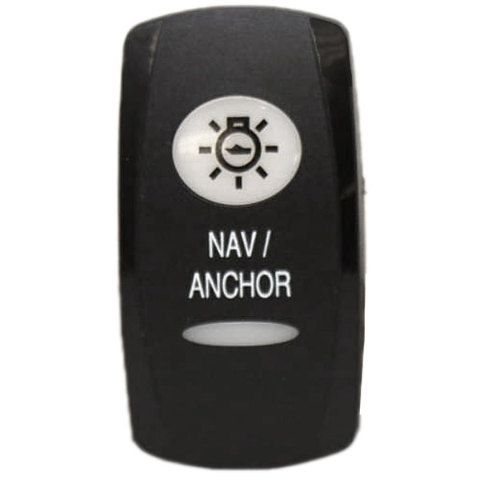 Carling Boat Rocker Switch Cover | NAV / ANCHOR Black 2 Inch | eBay