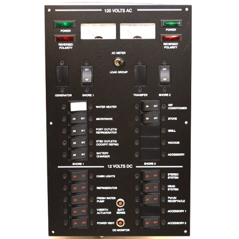 Sea Ray Boat Electrical Panel 2018354 | Shore Power 9 x 14 1/2 Inch | eBay