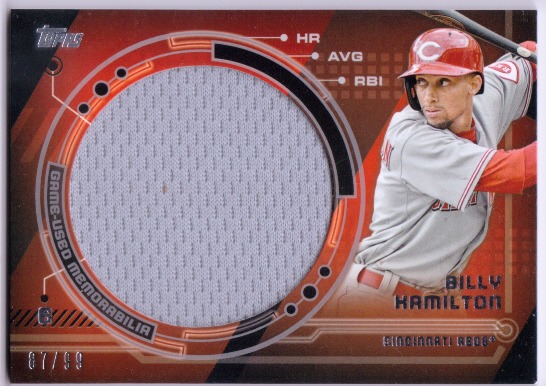 BILLY HAMILTON 2014 Topps Trajectory Jumbo Game Jersey Swatch Relic /99 ...