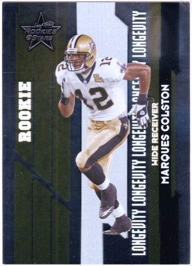MARQUES COLSTON 2006 Leaf R&S Longevity Silver Parallel Rookie Card ...