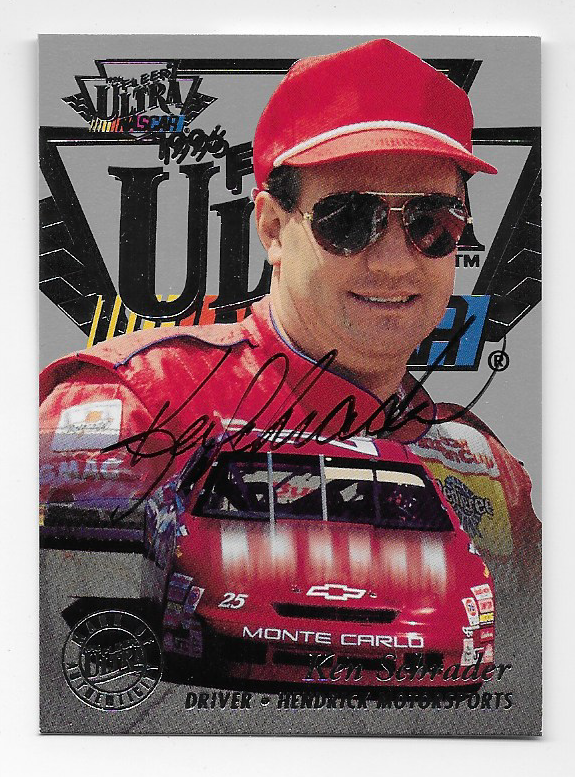 Ken Schrader NASCAR 1996 Fleer Ultra auto black autograph | Heroes ...