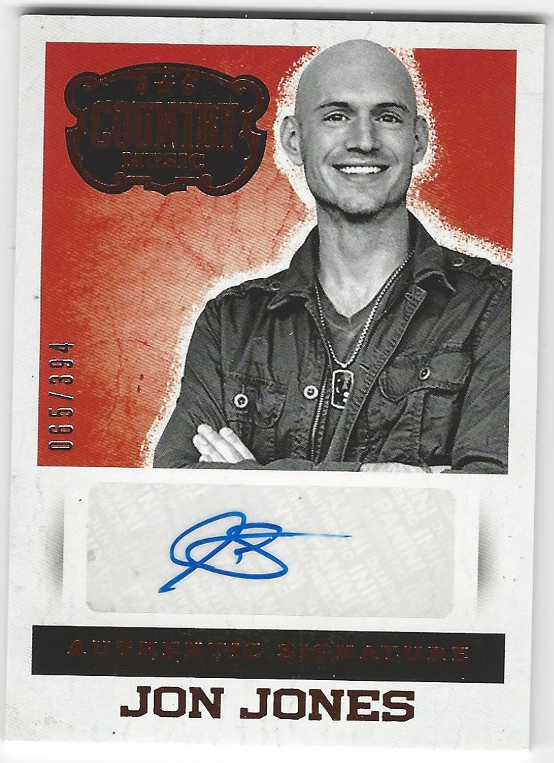 Jon Jones 2015 Panini Country Music Authentic Signatures #S-JOJ /394 ...